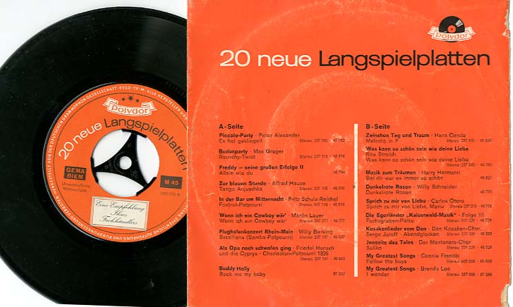 Herberts Oldiesammlung Secondhand LPs Polydor Sampler - 20 neue Langspielplatten (EP) (EP)
