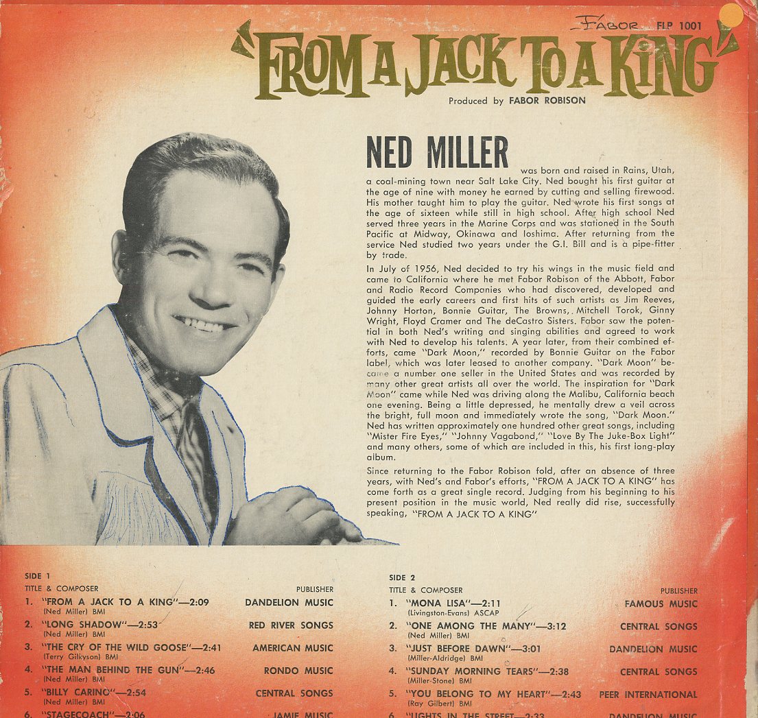Herberts Oldiesammlung Secondhand LPs Ned Miller - From a Jack To a ...