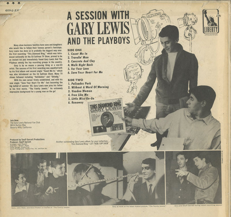 Herberts Oldiesammlung Secondhand LPs Gary Lewis - A Session With Gary ...
