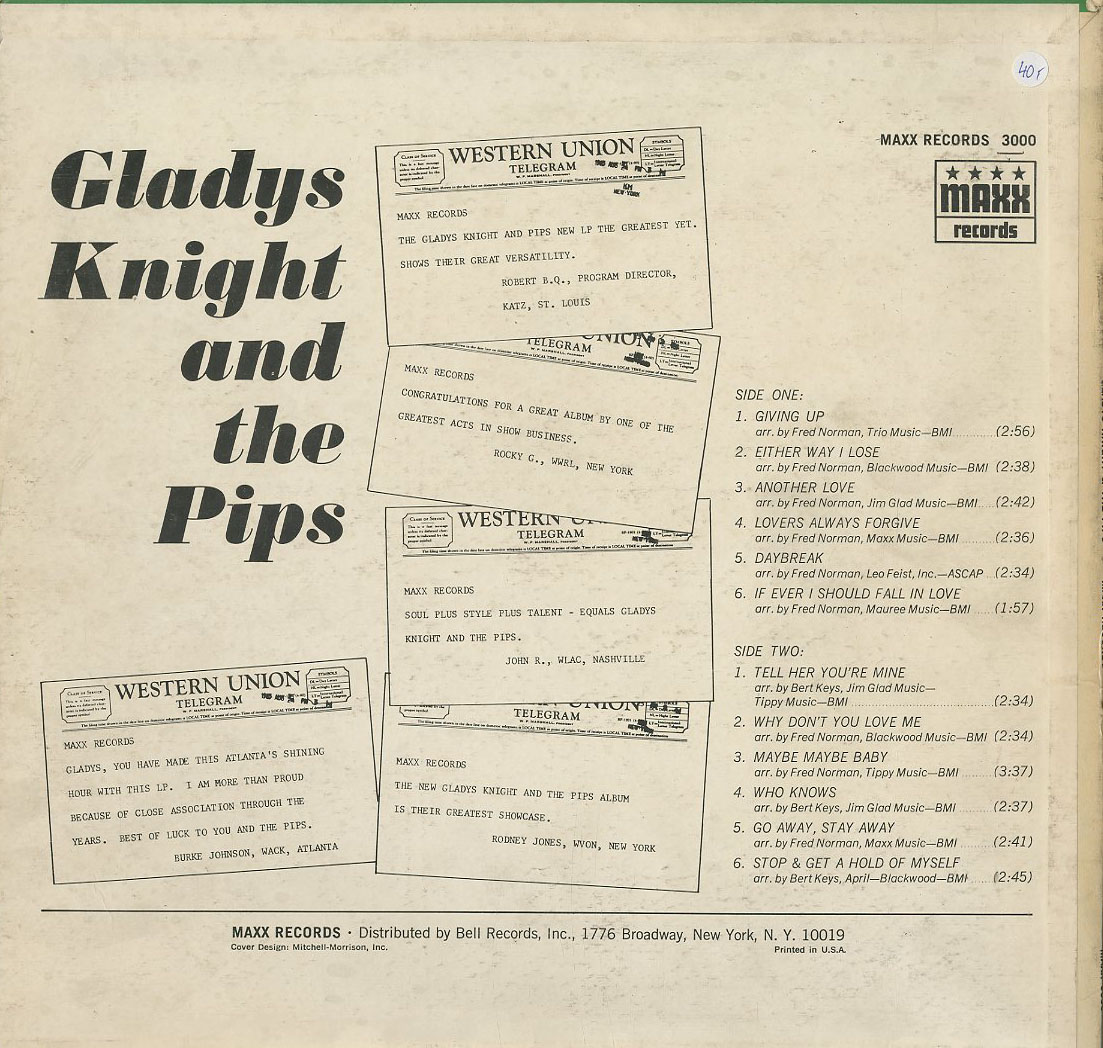 Herberts Oldiesammlung Secondhand LPs Gladys Knight And The Pips ...