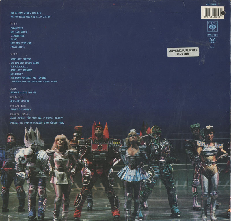 Herberts Oldiesammlung Secondhand LPs Starlight Express - Deutsche ...